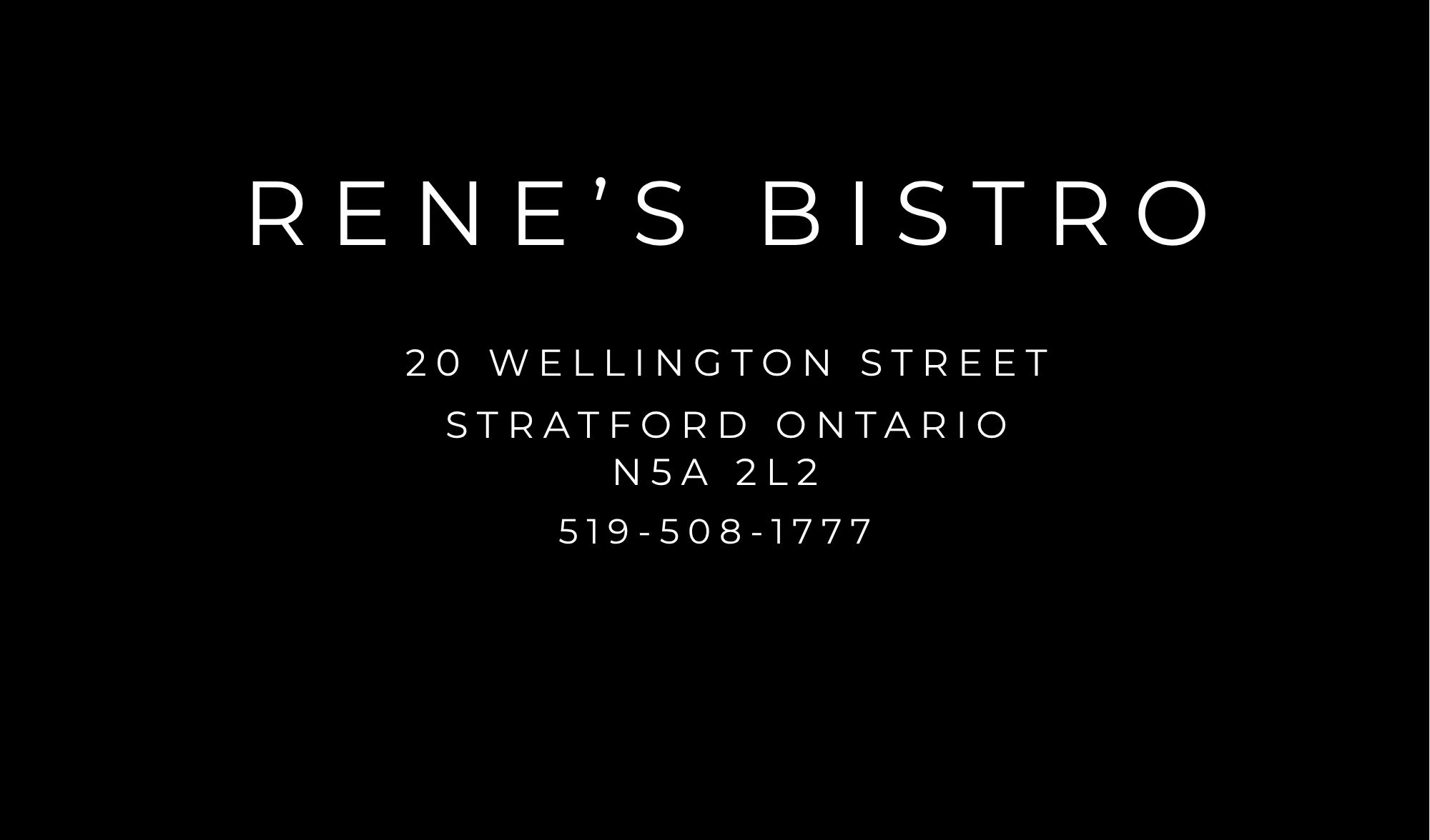 Rene s Bistro Farm To Table Pre Theatre Dinner Date Night In Stratford